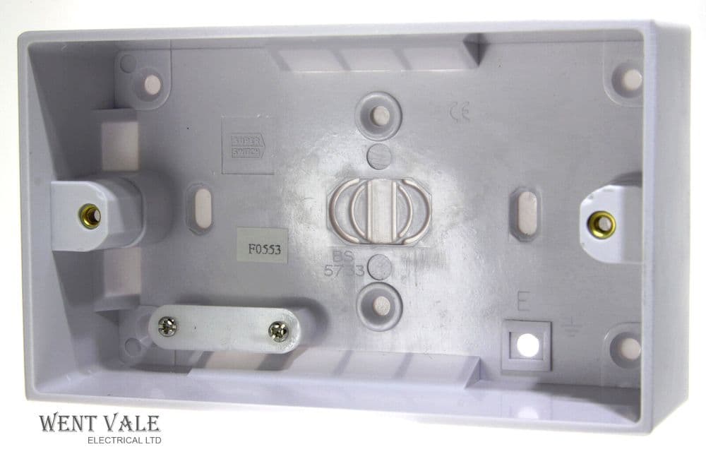 Super Switch Value Range - SW76 - Surface Mounted 2 Gang 47mm Deep ...