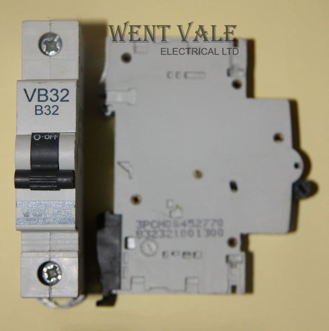 Volex VB Range - VB32 - 32a Type B Single Pole MCB Used
