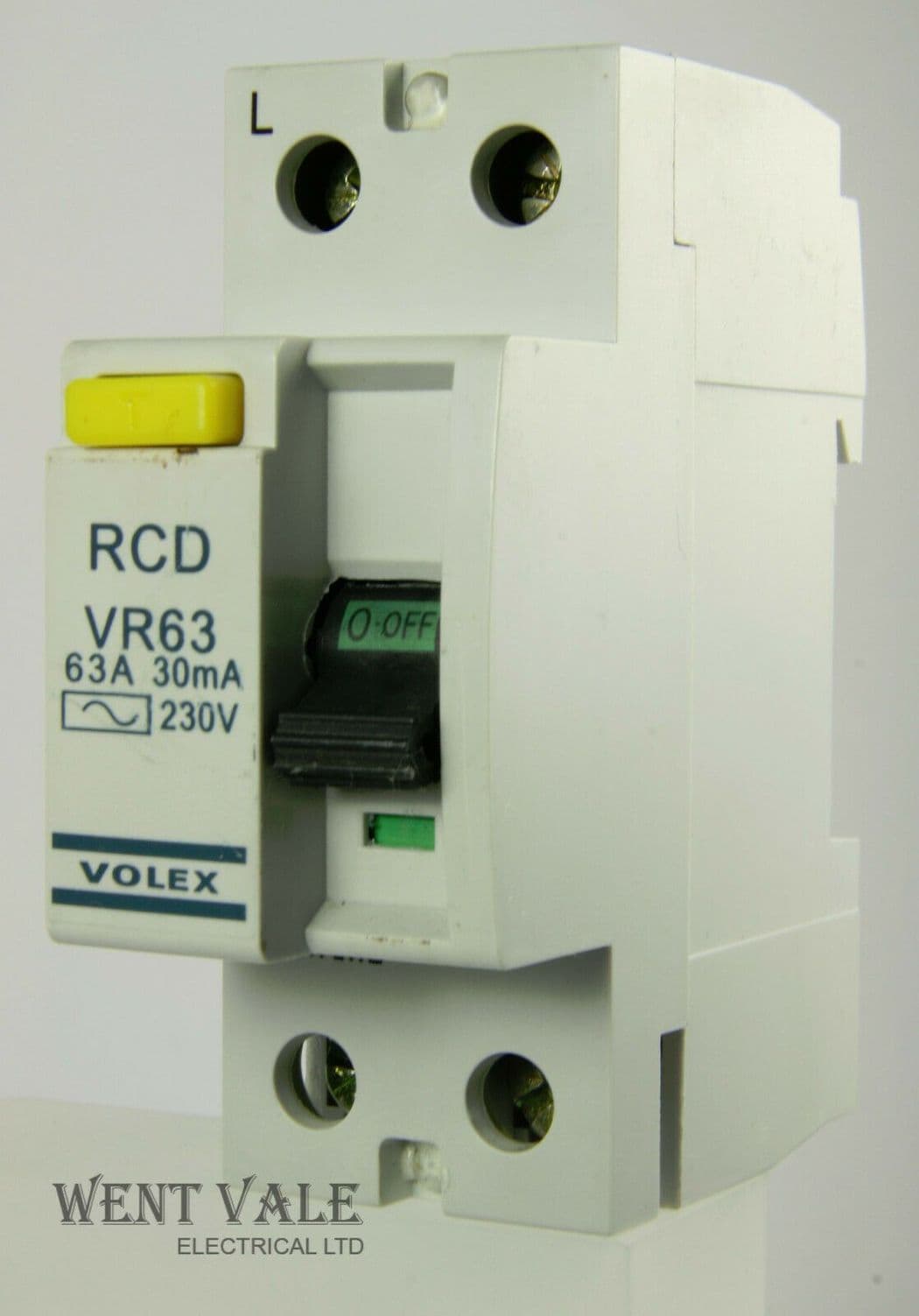 Volex VB Range - VR63 - 63a 30mA Double Pole RCD Used