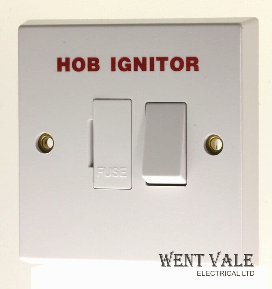 Volex - VX1080 HI - 13a White Moulded Sw d Fused Spur Engraved "Hob ...