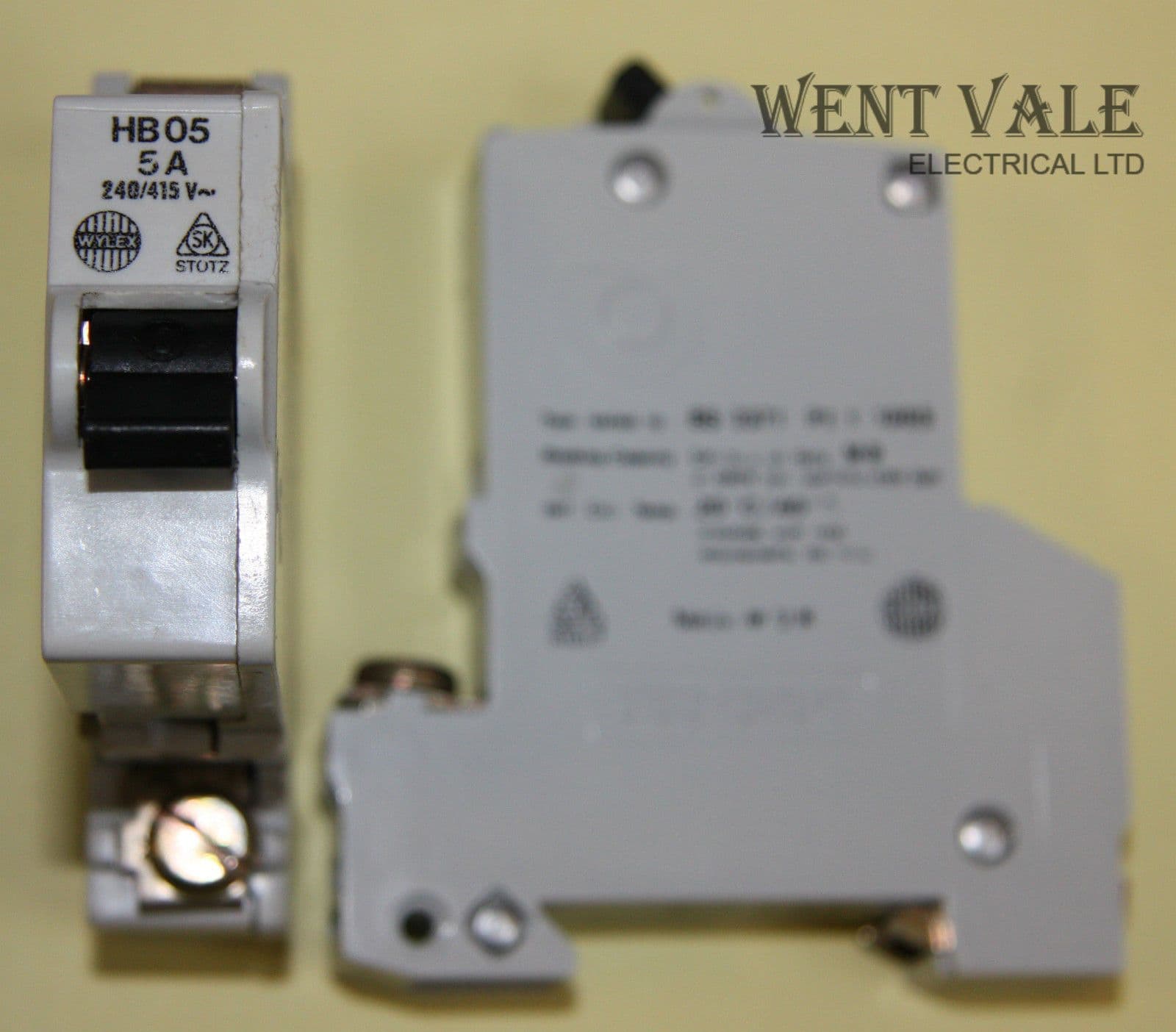 Wylex - HB05 - 5a Type 2 Single Pole MCB Used