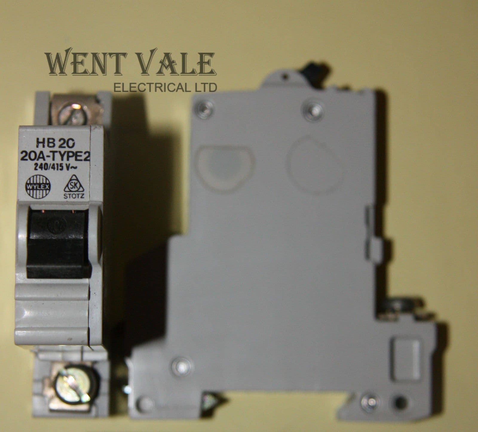 Wylex - HB20 - 20a Type 2 Single Pole MCB Used