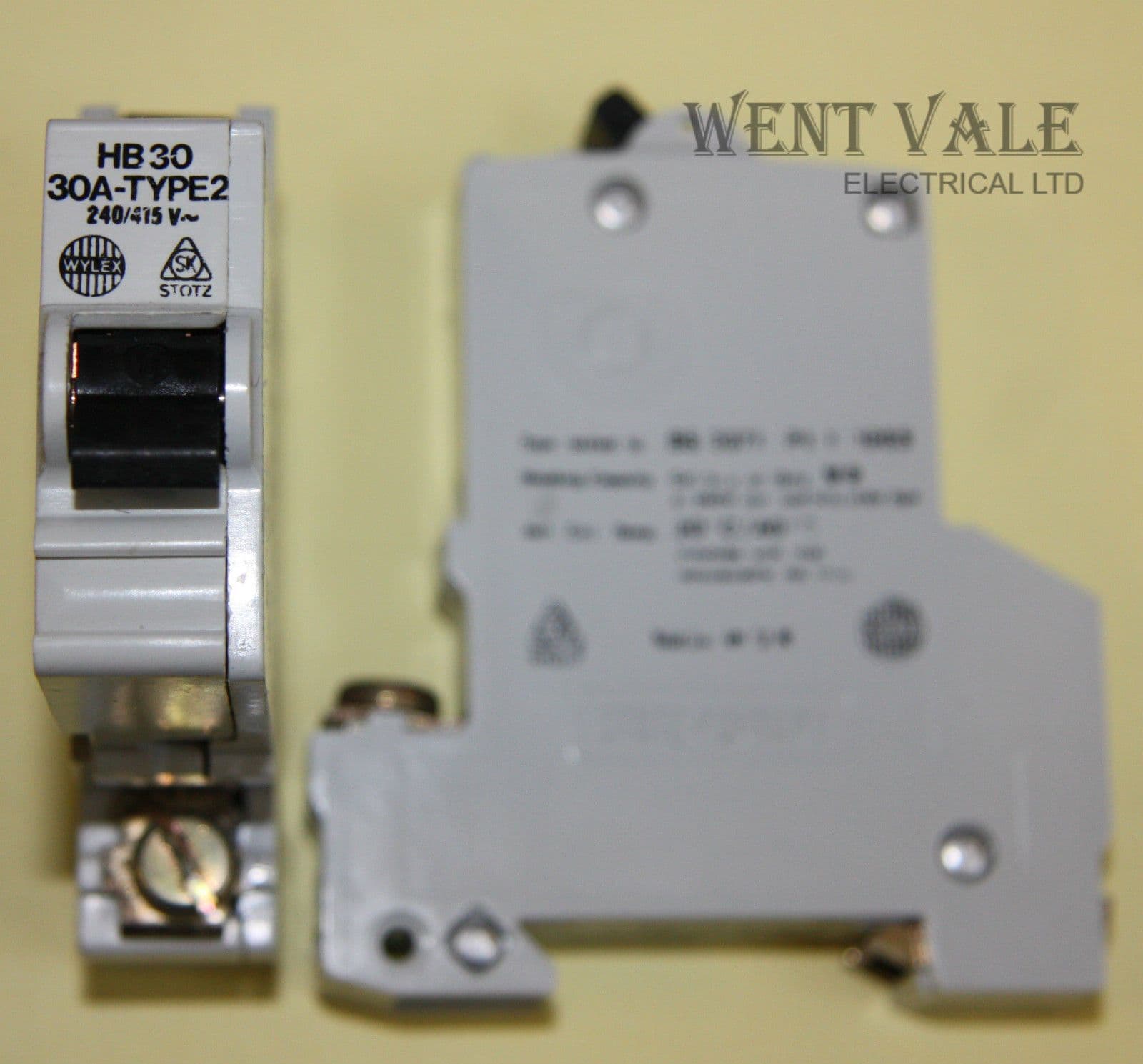 Wylex - HB30 30a Type 2 Single Pole MCB Used