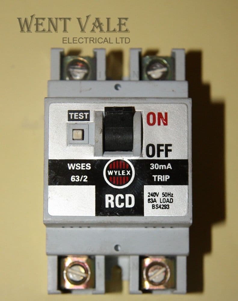 Wylex Lifeline Range - WSES63/2 - 63a 30mA Double Pole RCD Used