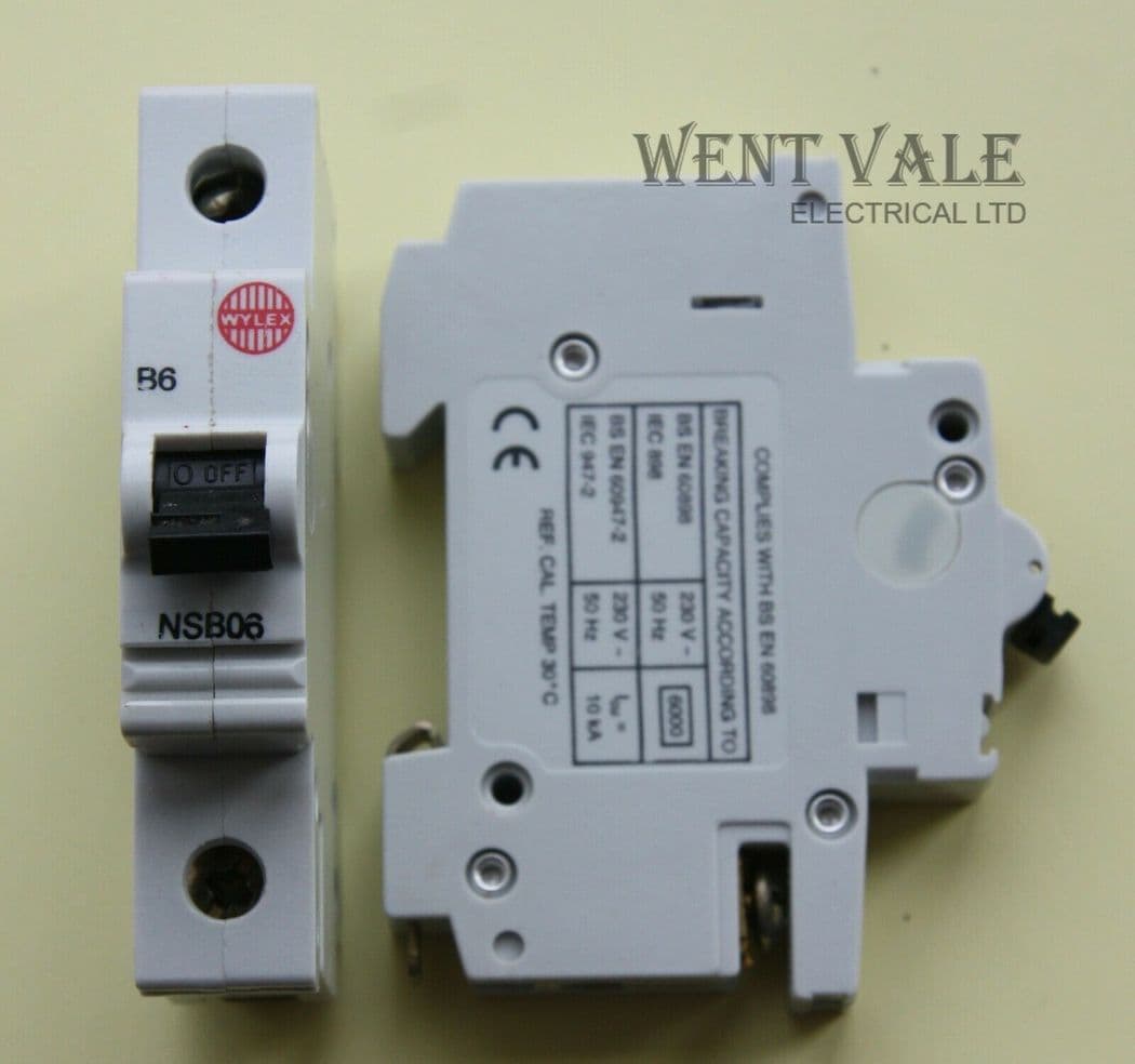 Wylex Mark 1 NSB - NSB16 - 16a Type B Single Pole MCB Used