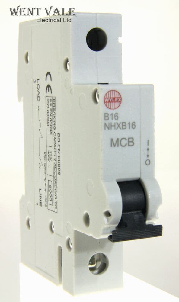 Wylex NH Range - NHXB16 - 16a Type B Single Pole MCB Used