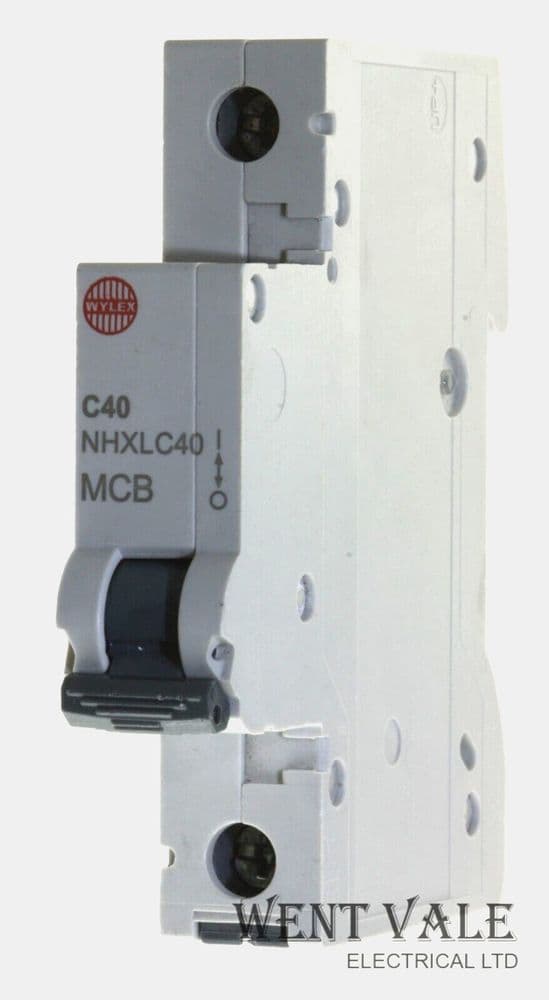 Wylex NH Range - NHXLC40 - 40a Type C Single Pole MCB Latest Model Used