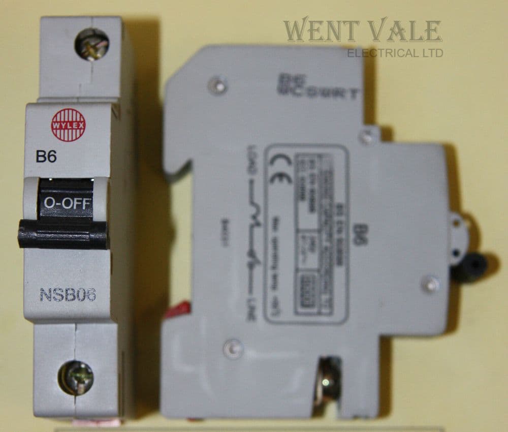 Wylex NH Range - NSB06 Mk 2 - 6a Type B Single Pole MCB Unused
