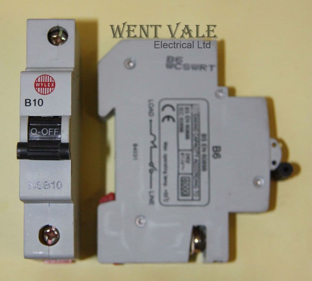Wylex NH Range - NSB10 - 10a Type B Single Pole MCB Used EL
