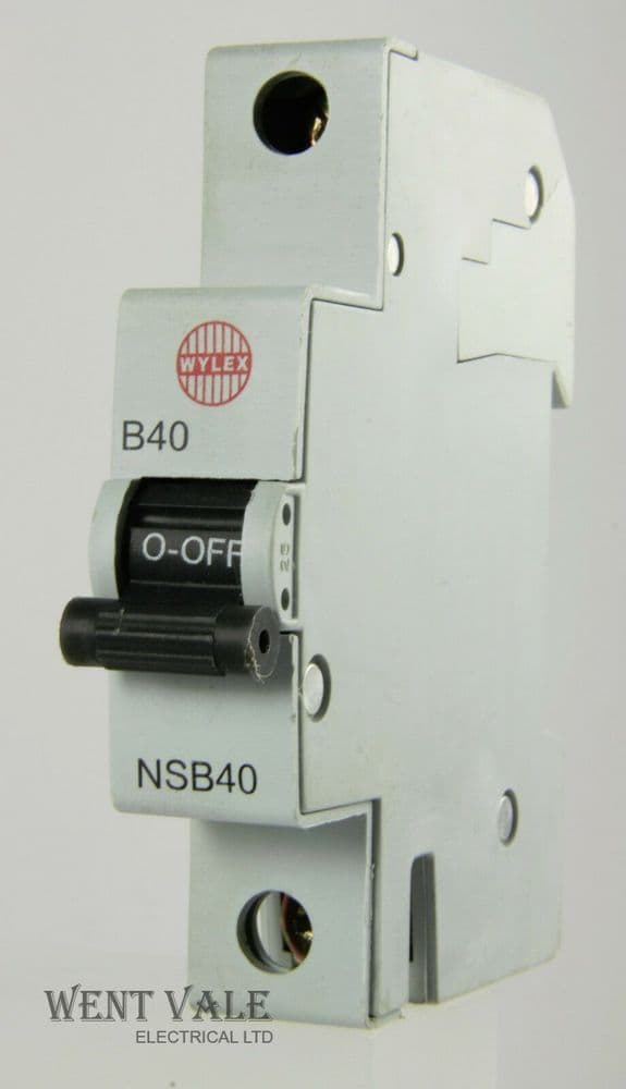 Wylex NH Range - NSB40 - 40a Type B Single Pole MCB Unused E