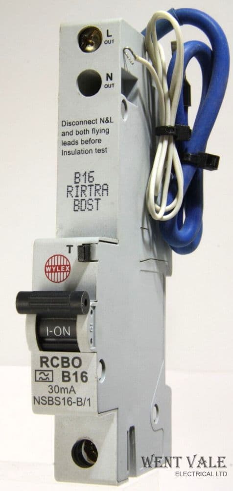 Wylex - NH Range - NSBS16-B/1 - 16a 30mA Type B Single Pole Class A ...