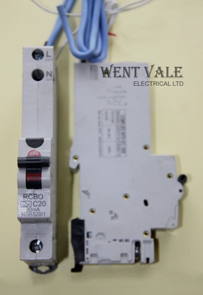 Wylex NH Range - NSBS20/1 - 20a 30mA Type C Single Pole Class A RCBO Used