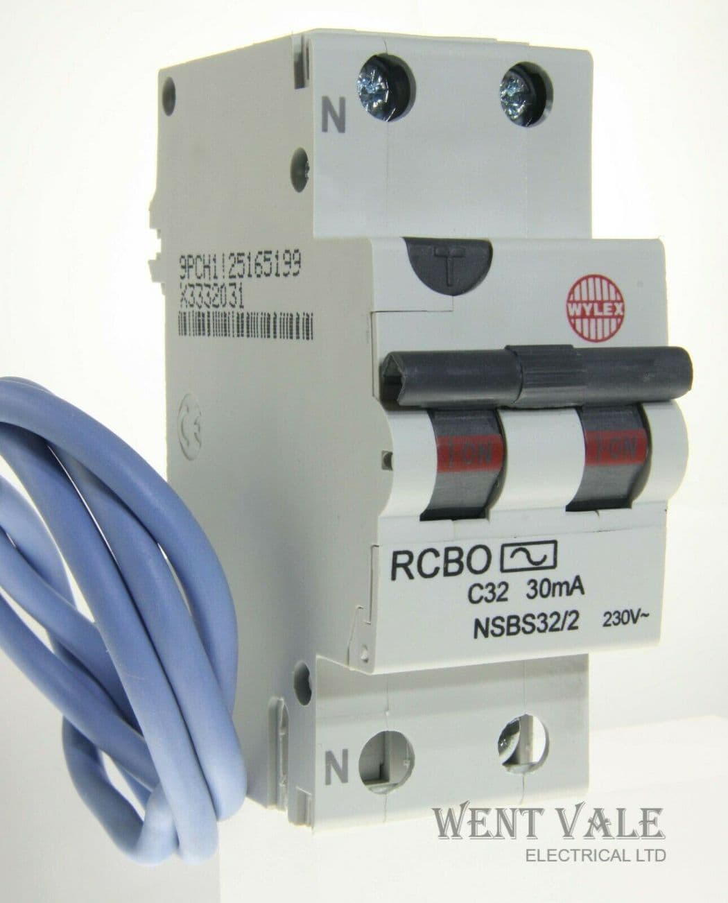 Wylex - NH Range - NSBS32/2 - 32a 30mA Type C Double Pole RCBO Unused