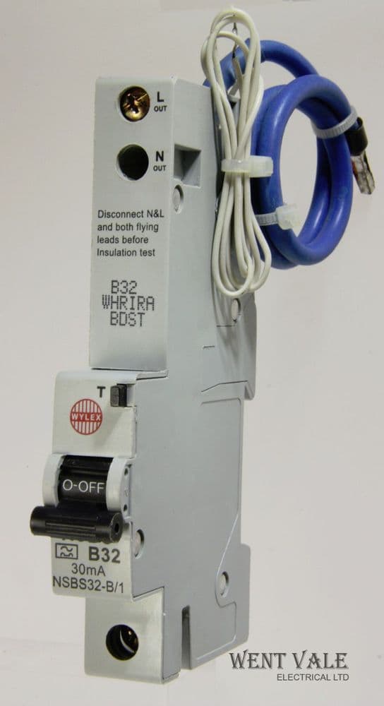 Wylex - NH Range - NSBS32-B/1 - 32a 30mA Type B Single Pole RCBO Used E