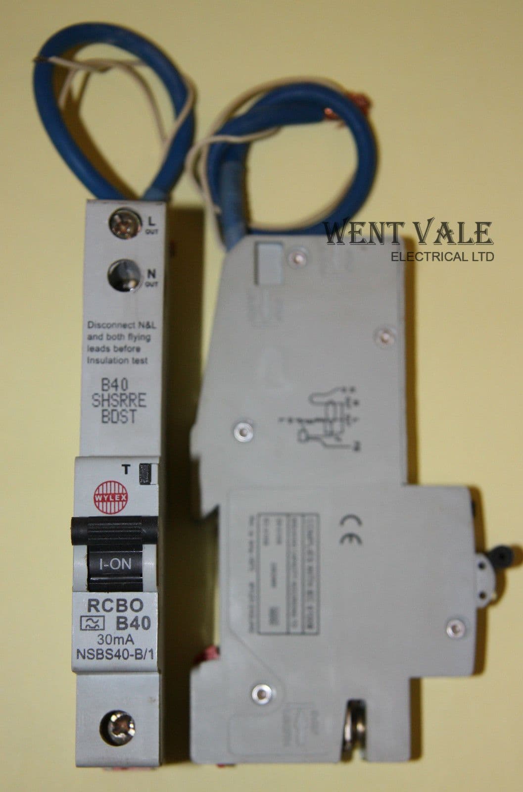 Wylex - NH Range - NSBS40-B/1 - 40a 30mA Type B Single Pole RCBO Used