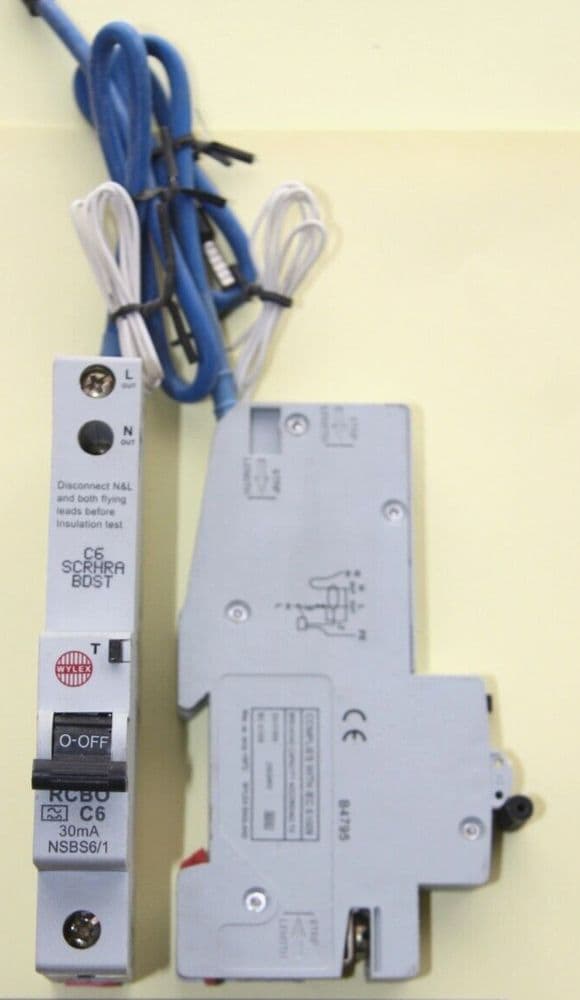 Wylex NH Range - NSBS6/1 - 6a 30mA Type C Single Pole Class A RCBO Unused