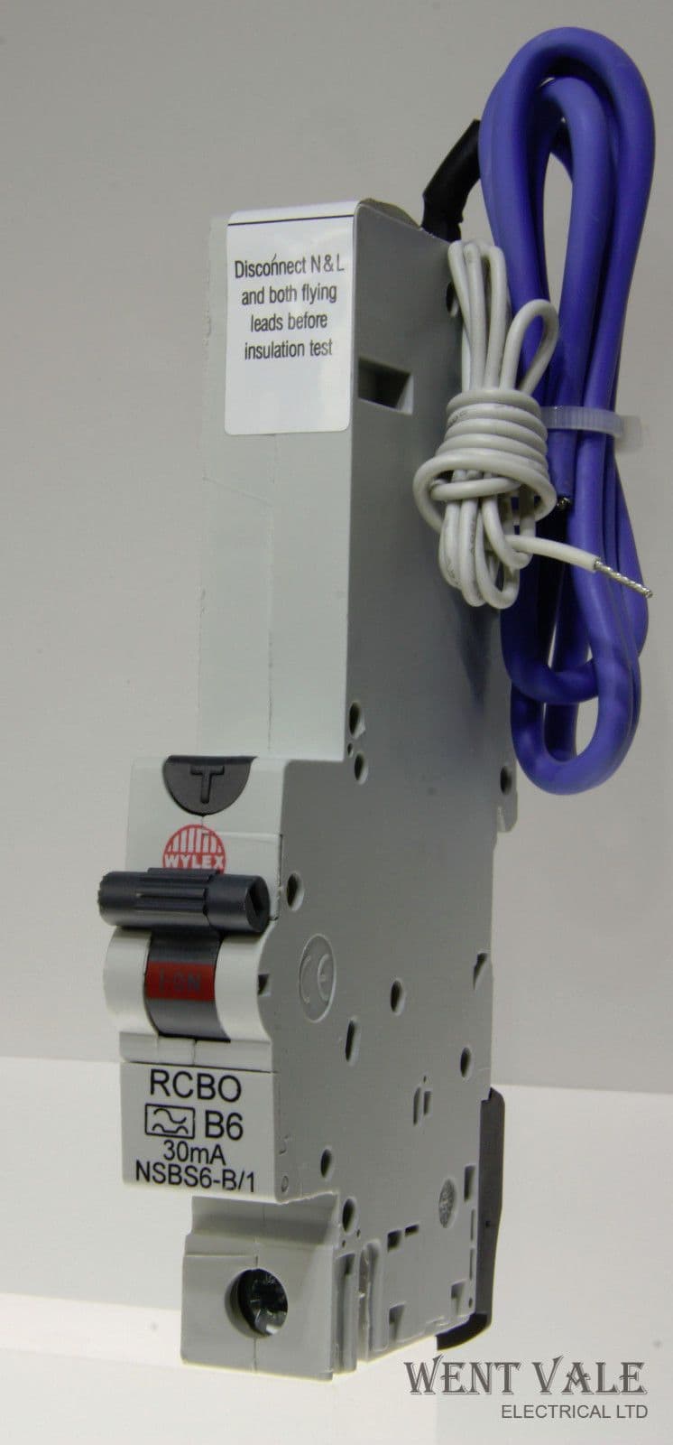 Wylex NH Range - NSBS6-B/1 - 6a 30mA Type B Single Pole RCBO Unused