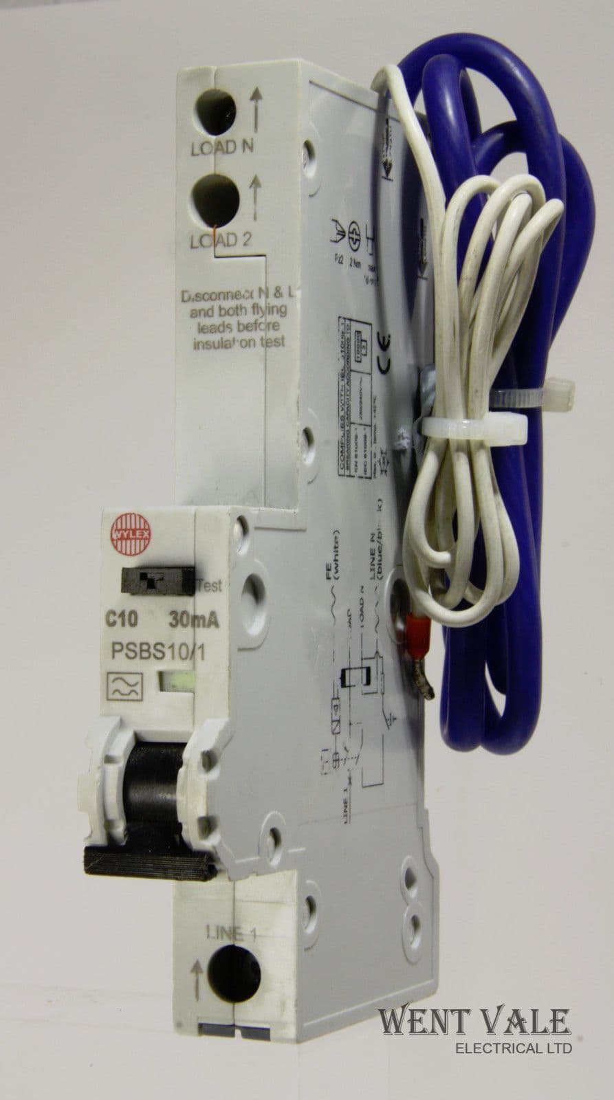 Wylex - NH Range - PSBS10/1 - 10a 30mA Type C Single Pole RCBO Used