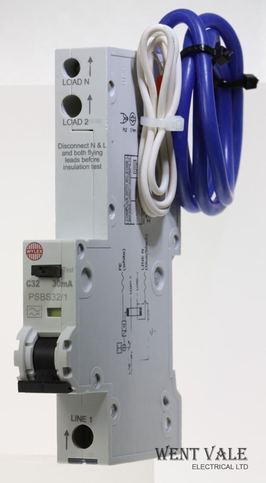 Wylex NH Range - PSBS32/1 - 20a 30mA Type C Single Pole Class A RCBO New