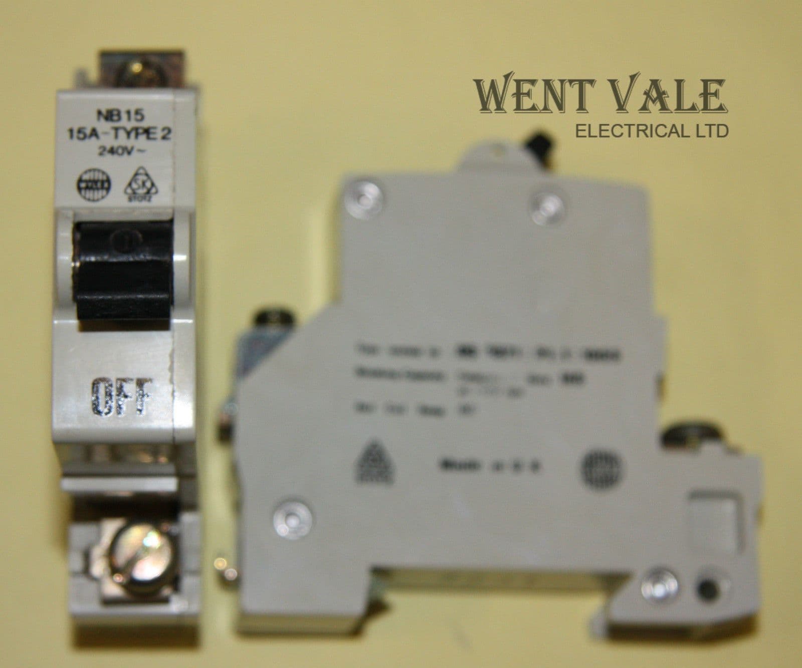 Wylex - NN Range - NB15 - 15a Type 2 Single Pole MCB Used