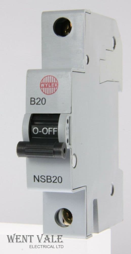 Wylex - NSB20 - 20a Type B Single Pole MCB Unused E