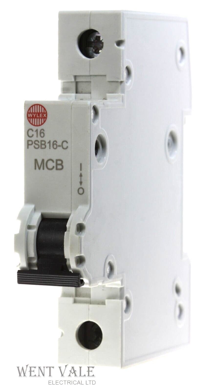 Wylex PSB16-C 16a Type C Single Pole MCB Used