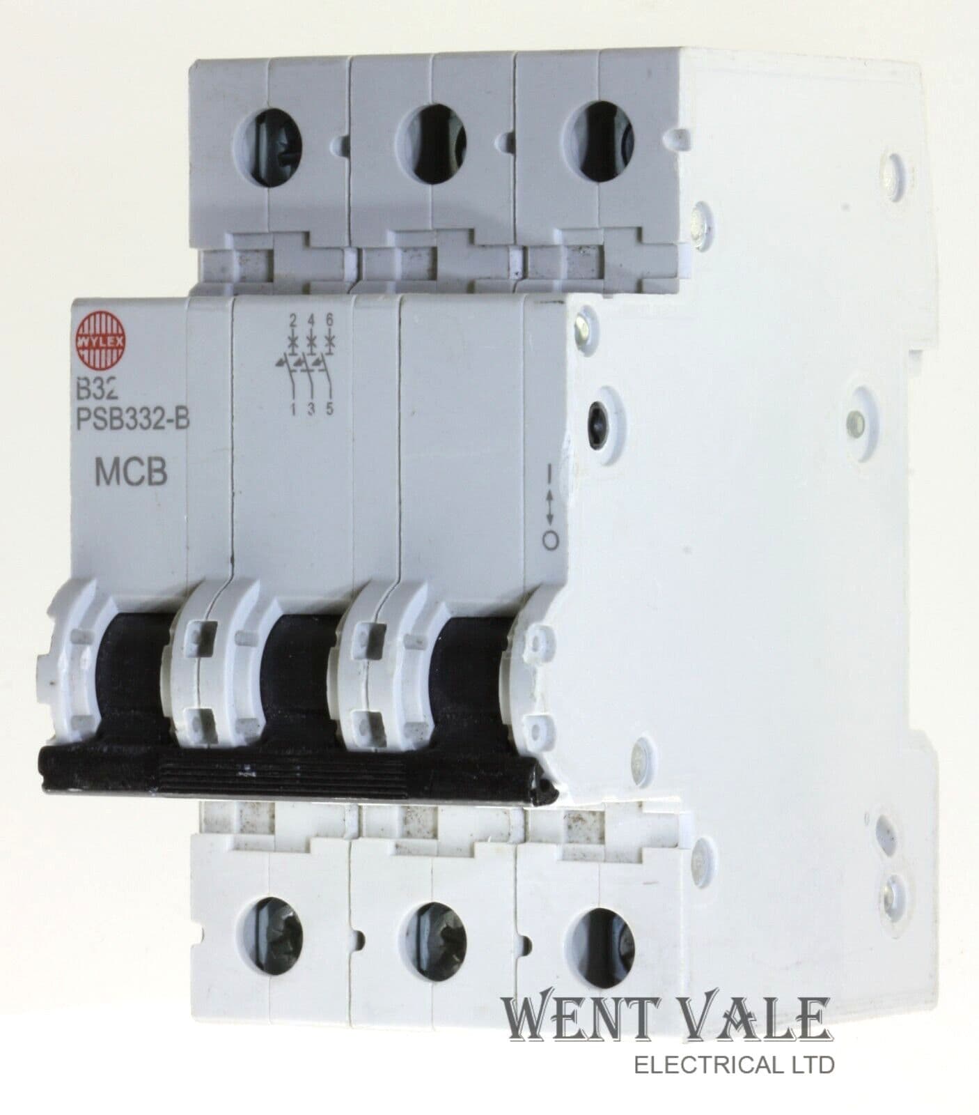 Wylex PSB332-B - 32a Type B Triple Pole MCB Latest Model Used