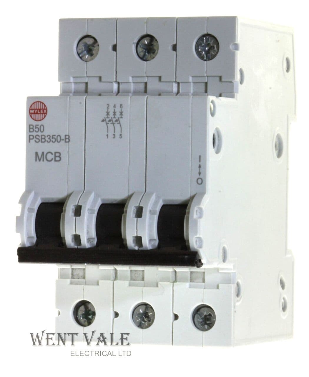Wylex PSB350-B - 50a Type B Triple Pole MCB Latest Model Unused