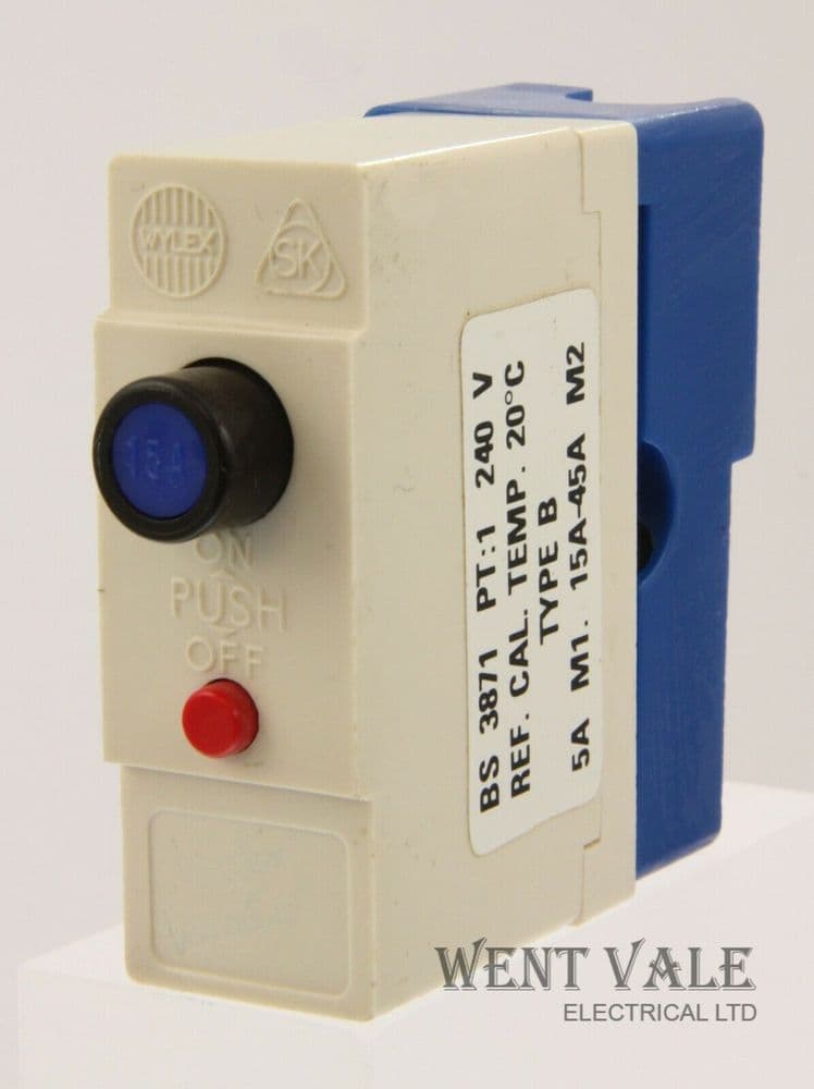 Wylex Standard Range Mk1 - Plug-in - Retro Fit - 15a Type B Single Pole ...