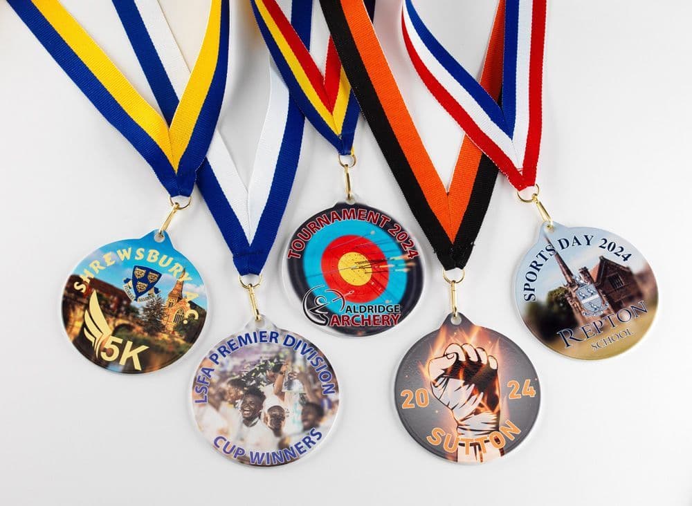 50mm Medal with Customisable Sublimation - 10 Pcs
