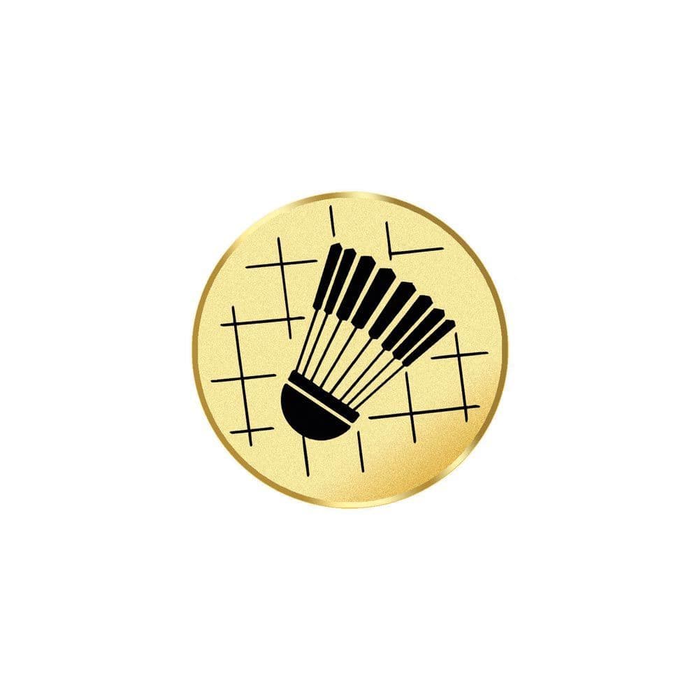 Badminton Shuttlecock Gold Metal 25mm Flat Centre - 5pcs