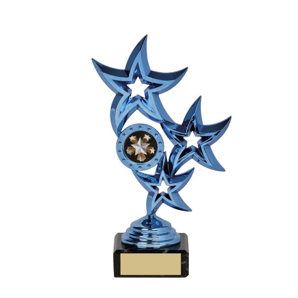 Blue Constellation Marble Trophy