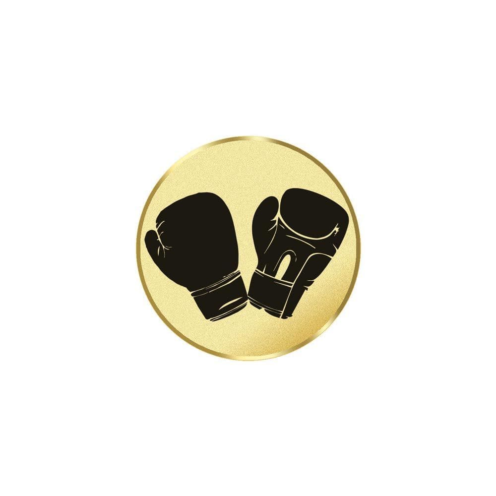 Boxing Gloves Gold Metal 25mm Flat Centre - 5pcs