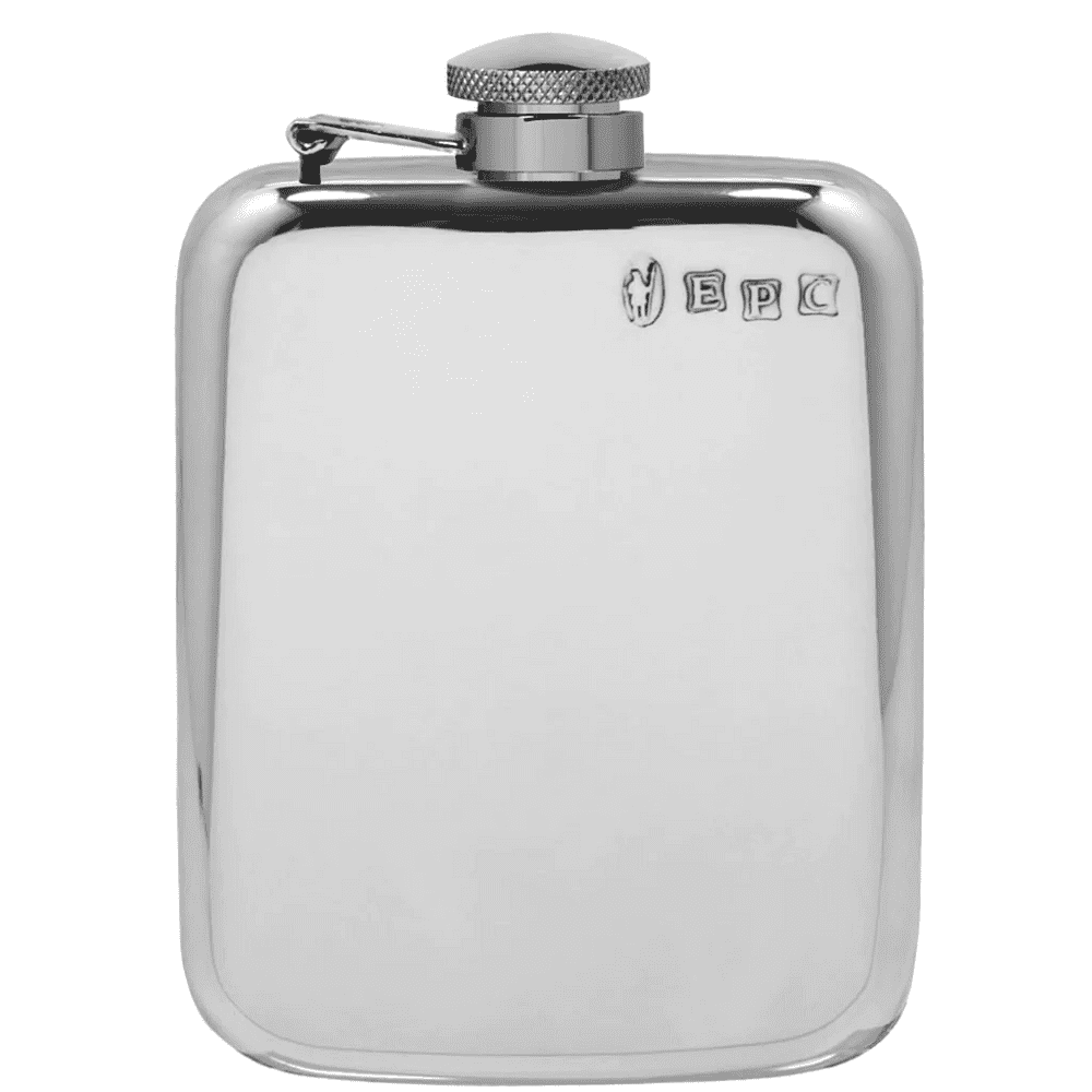 Captive Top Purse Flask Pewter | TrophyMaster UK