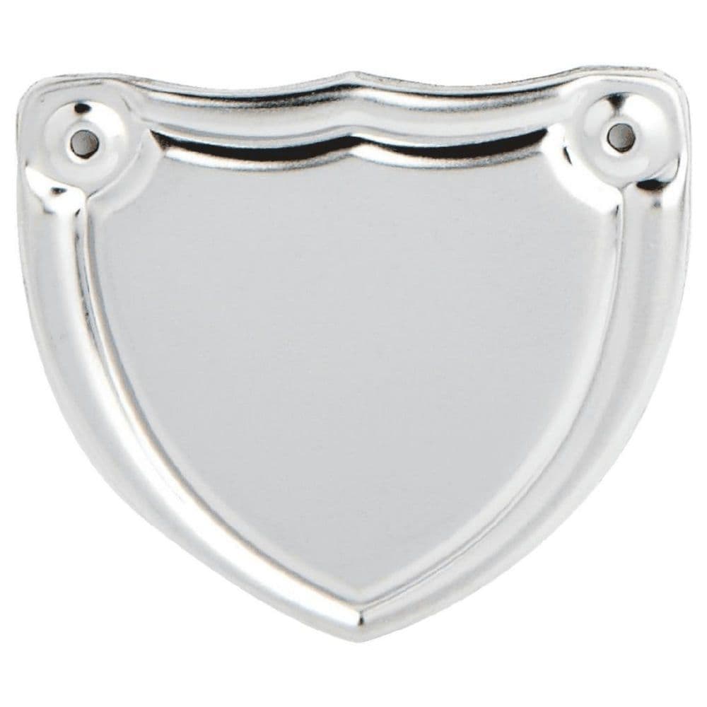Chrome Raised Record Shield with Engraving | TrophyMaster UK