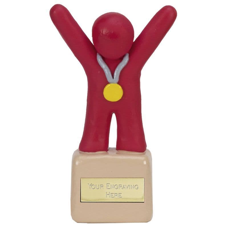 Clay Medal Winner Red 124mm (4.9") | TrophyMaster UK