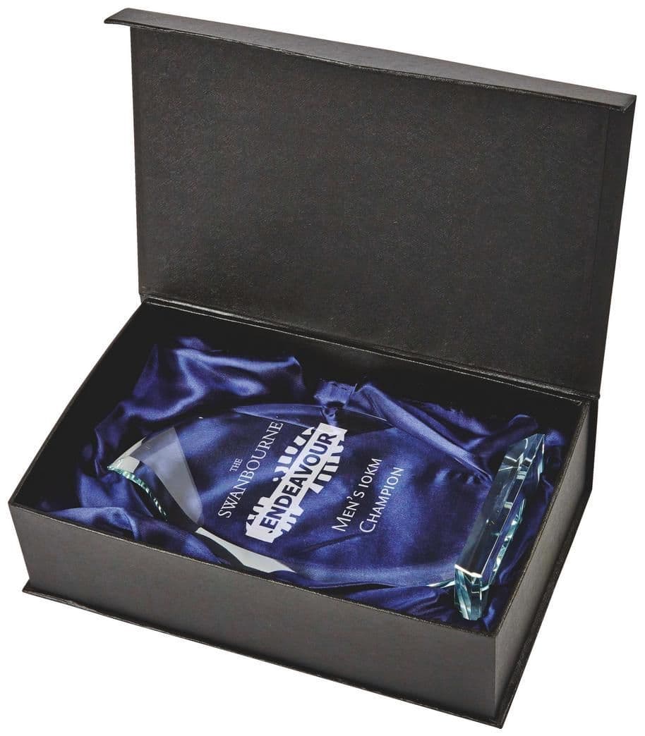 Clear Glass Flame Stand 145mm (5.75") 10mm Thick | TrophyMaster UK