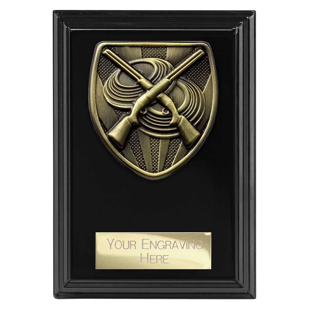 Cobra Plaque Clay Pigeon Shooting Award Epic Black