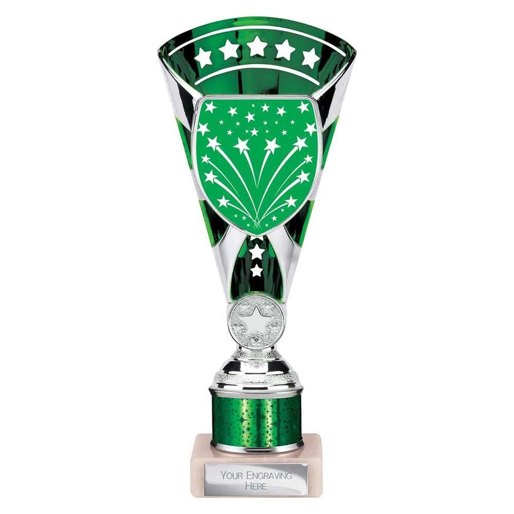 Cobra Star Multisport Tube Trophy Silver & Green