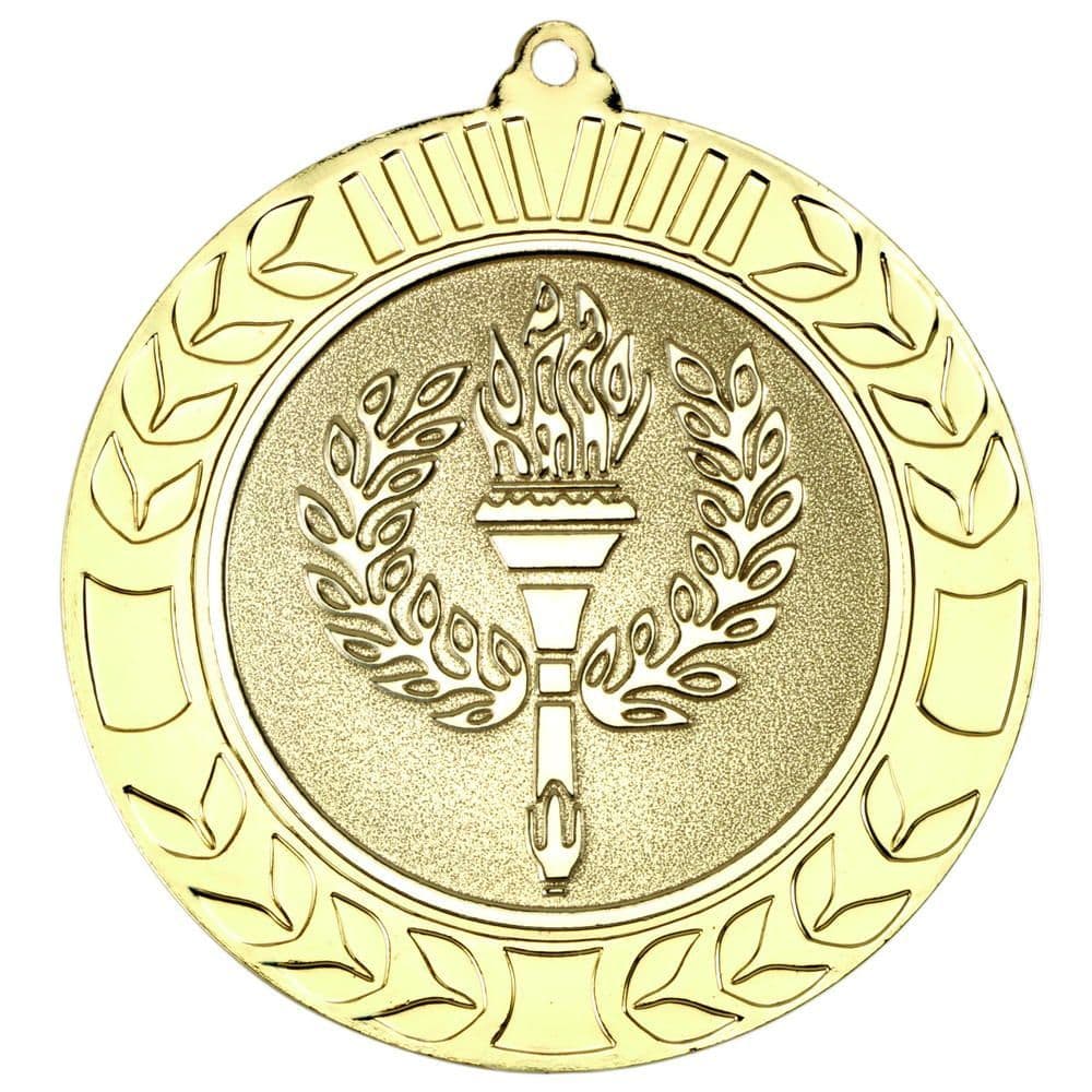 Tristar Victory Torch 50mm (2") Medal Gold | TrophyMaster UK