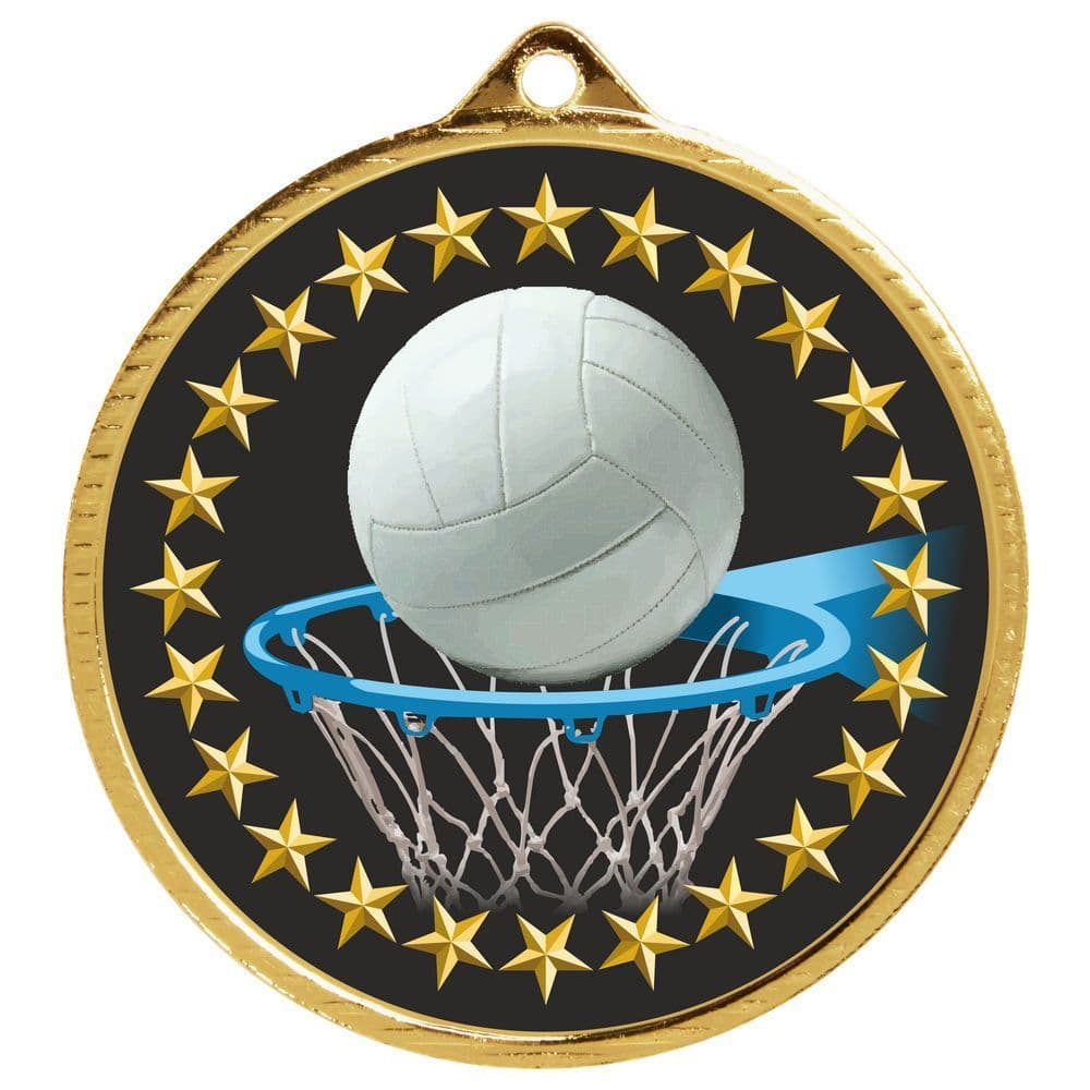 Cosmo Netball 55mm Medal