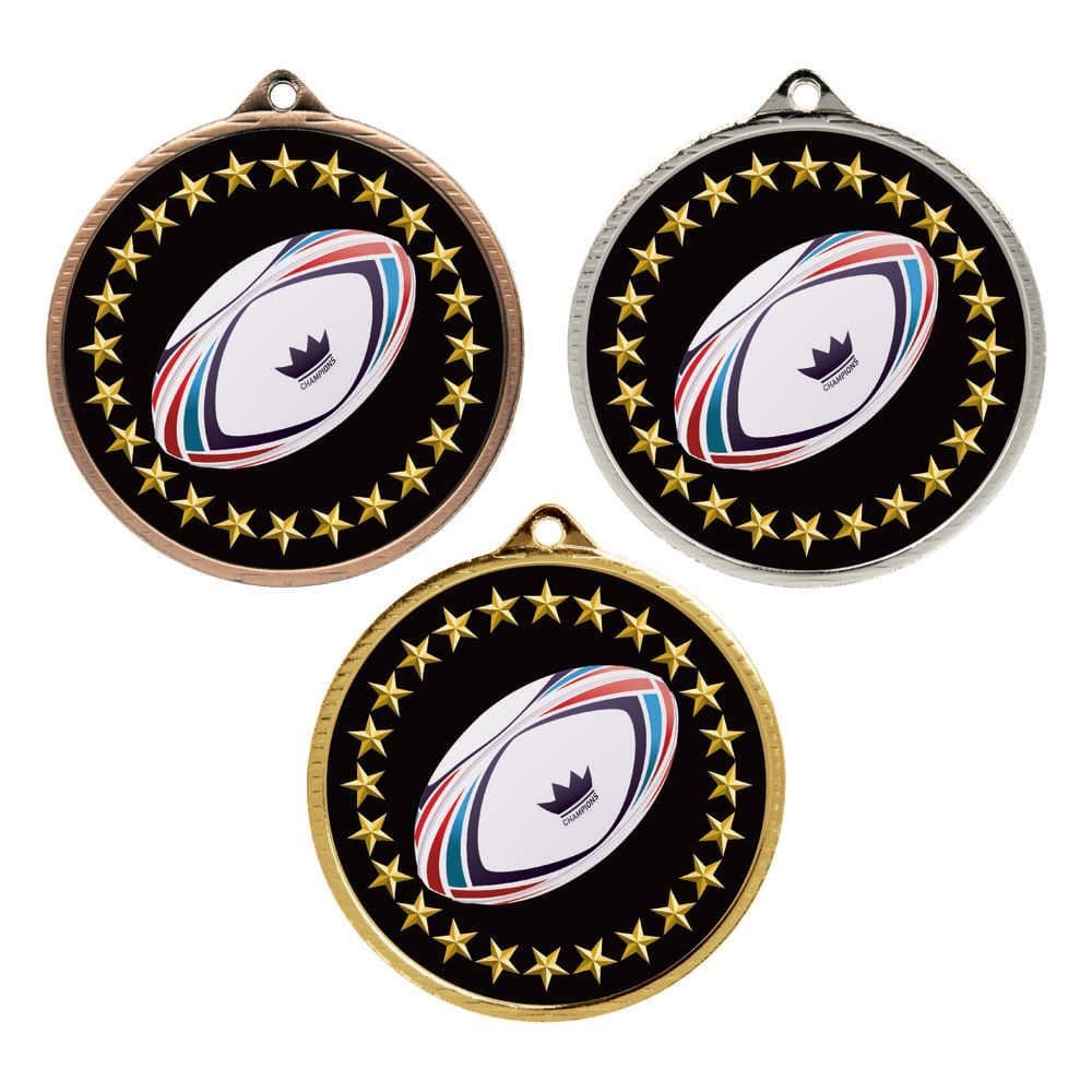 Cosmo Rugby 55mm Medal