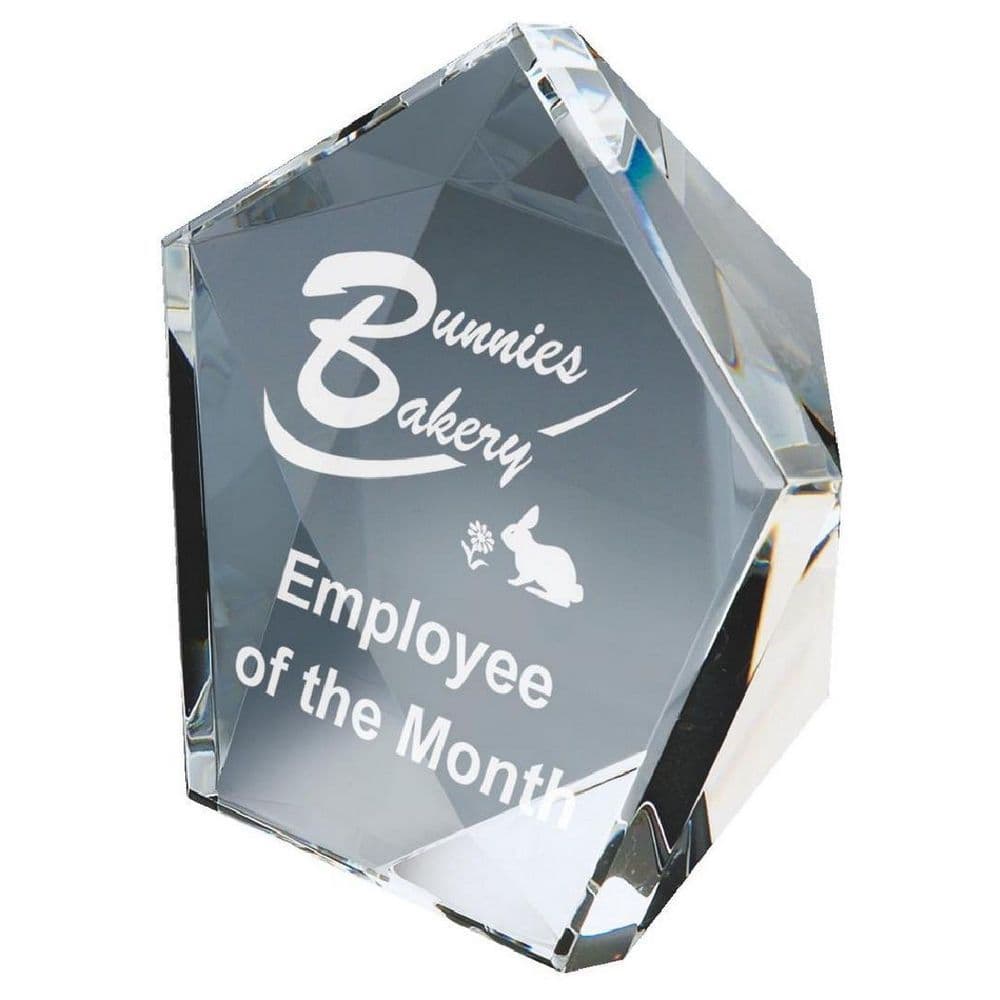Crystal Clear Iceberg Award 75mm (3") | TrophyMaster UK
