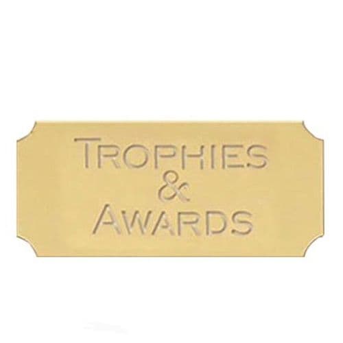 Engraved Plate / Plaque SMALL (Self-Adhesive) Gold or Silver ...