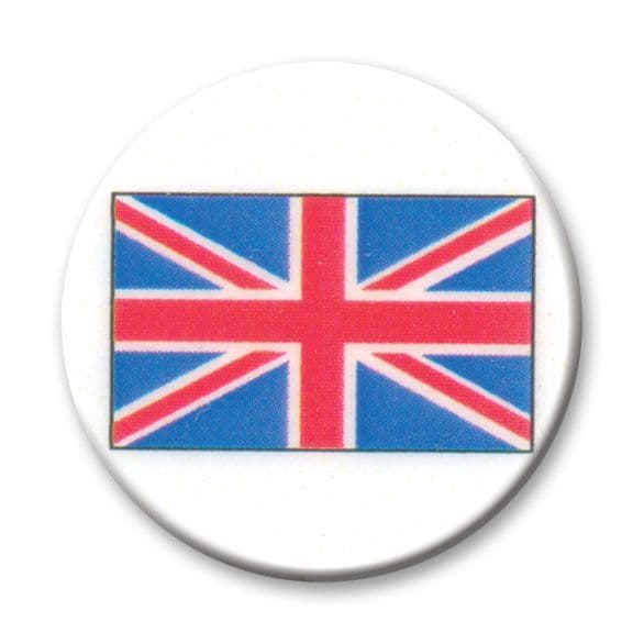 Flags Union Jack Vinyl 25mm Flat Centre - 5pcs