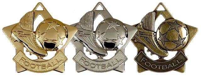 Football Boot And Ball Medal 60mm Gold | TrophyMaster UK