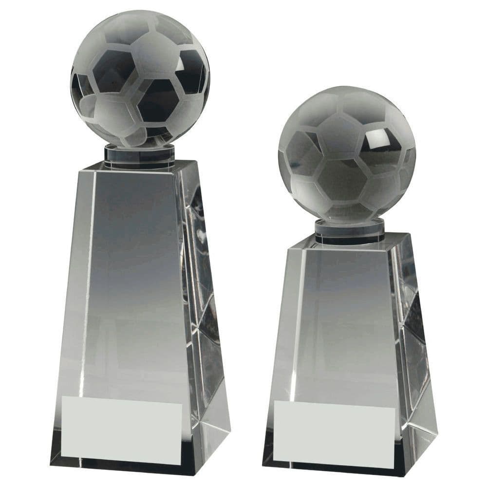 Football Crystal Column Award | TrophyMaster UK