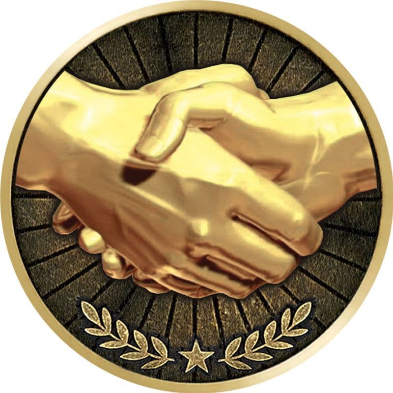 Spectrum Fraternity/Handshake Flat Centre 5pcs | TrophyMaster UK