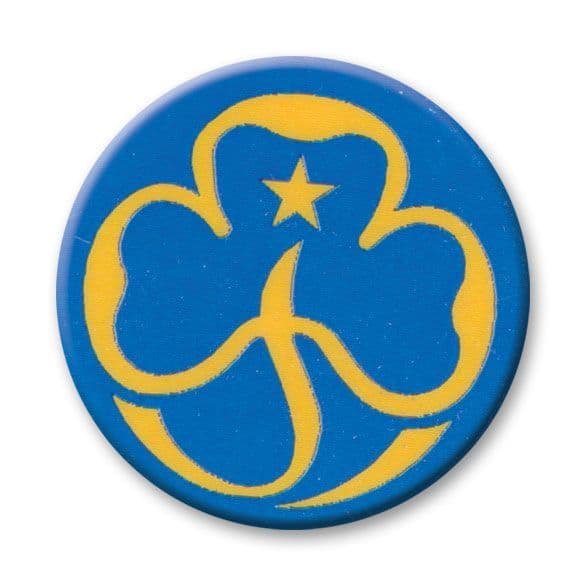 Girl Guides Vinyl 25mm Flat Centre - 5pcs