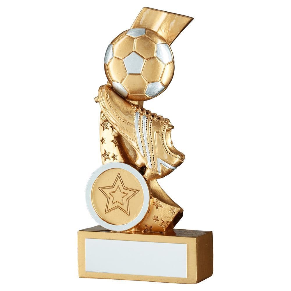 Gold Cosmic Football & Ball Trophy
